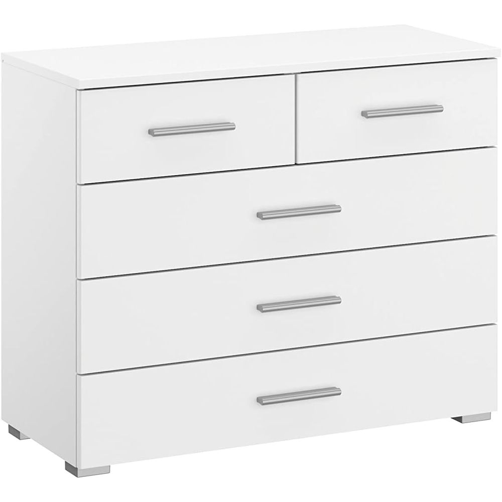 Cómoda Clásica 5 cajones Alanis color Blanco TU MESITA - Promart