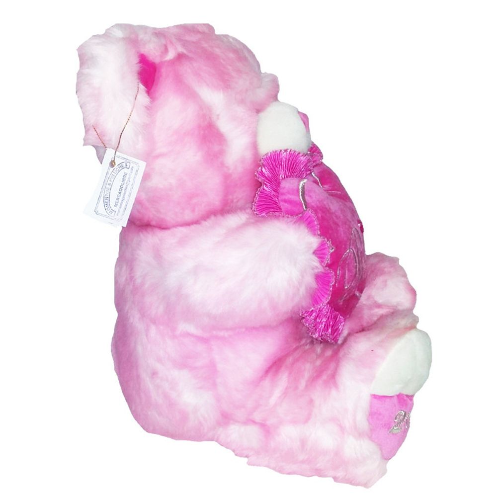 Peluche Oso Osa Rosa Corazon Princess 50cm Dandee - Promart