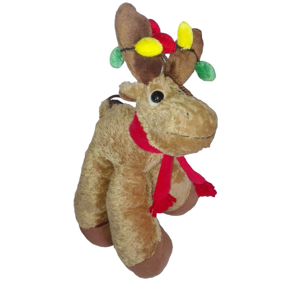 Peluche Reno Alce Focos Navidad Chalina 27cm Bestever - Promart