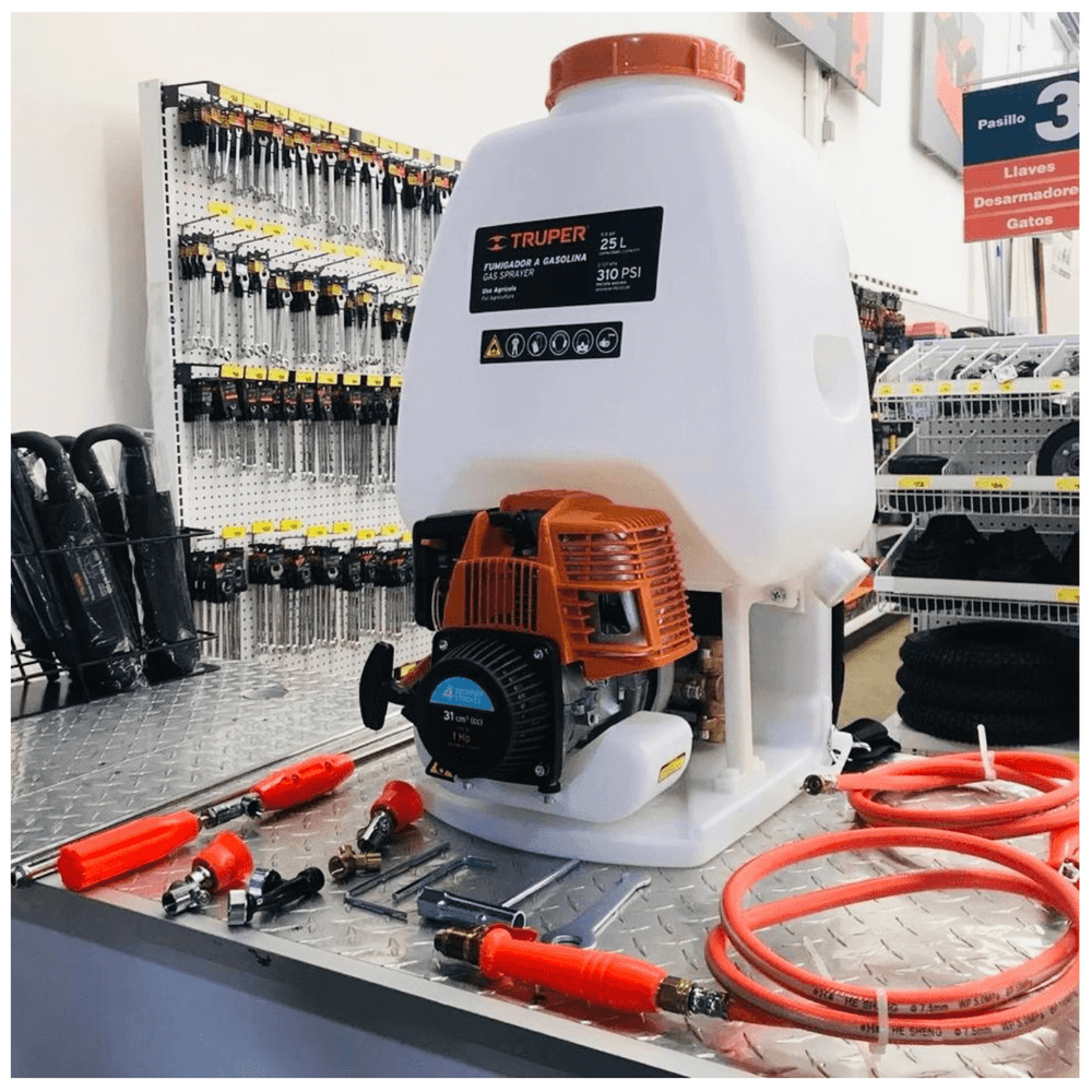 Mochila Fumigadora 25 Litros con motor a gasolina Truper 101569 | Promart.pe - Promart