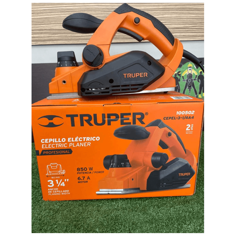 Cepillo Electrico Carpintero 850w Profesional Truper 102464 - Promart