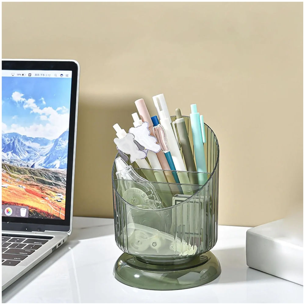 Organizador de Escritorio Oficina Lapiceros Elegante Verde H36 - Promart