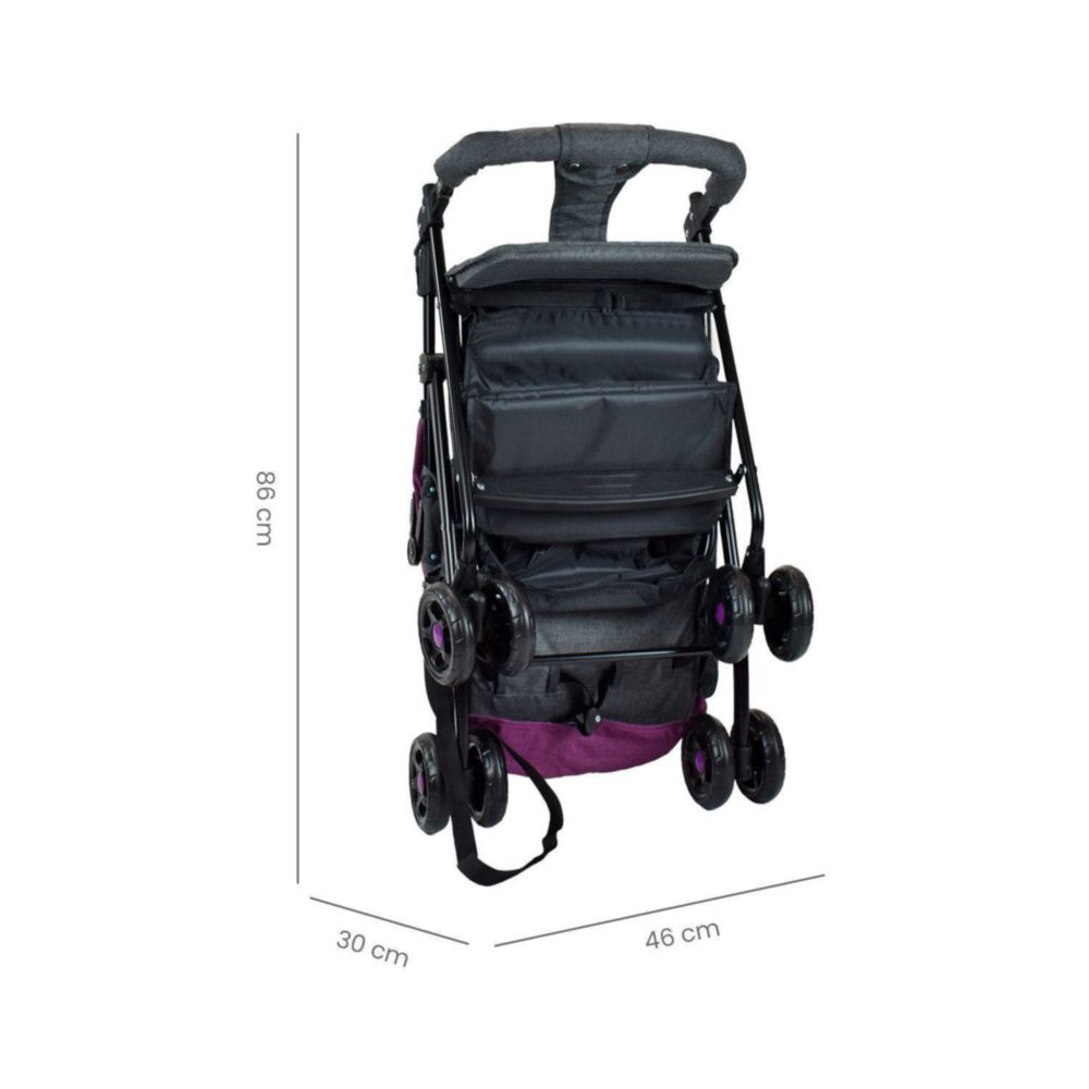 Coche De Paseo Para Bebe Circus Rosado - Promart