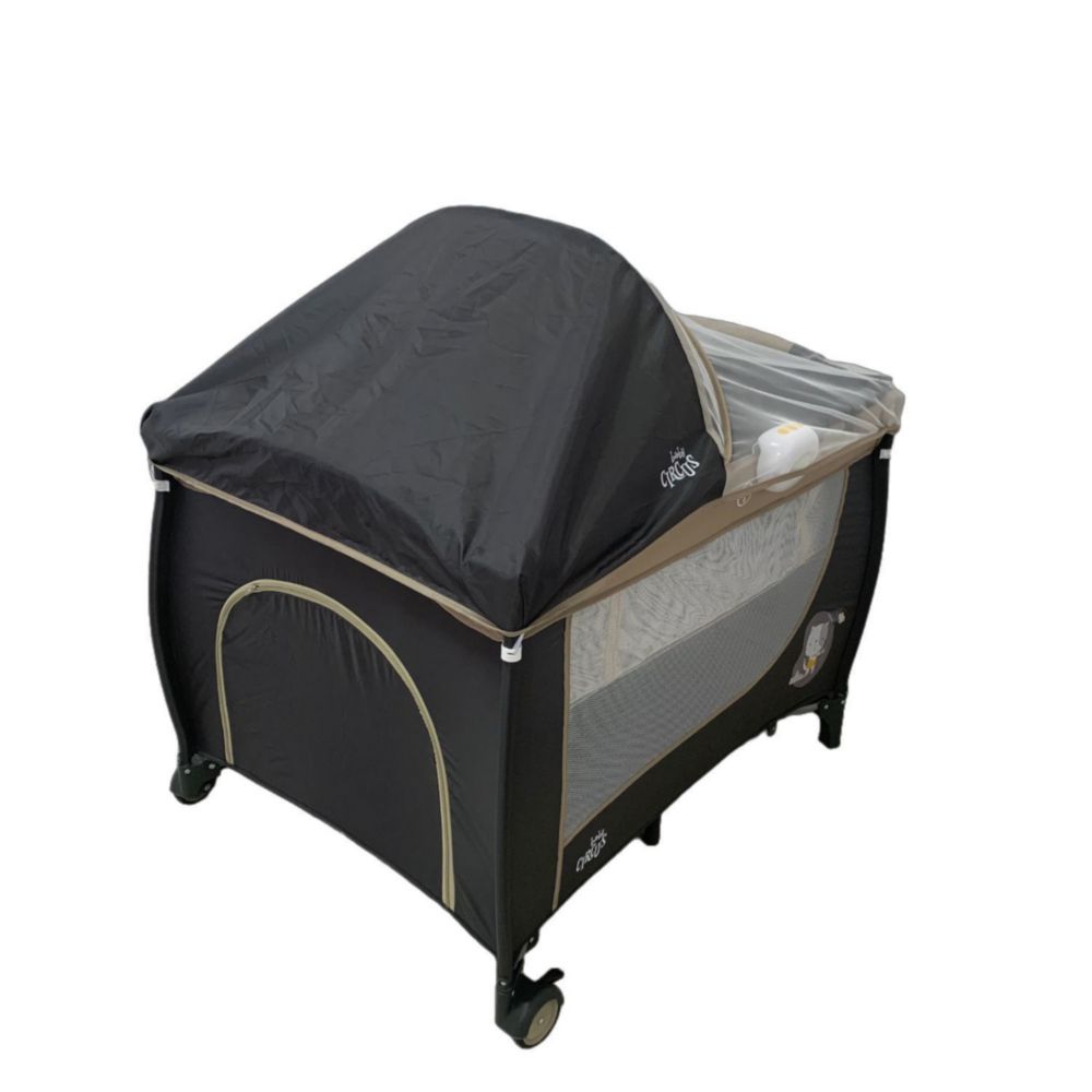 Cuna Corral Con Mecedora Y Sistema Musical Para Bebe Circus Beige - Promart