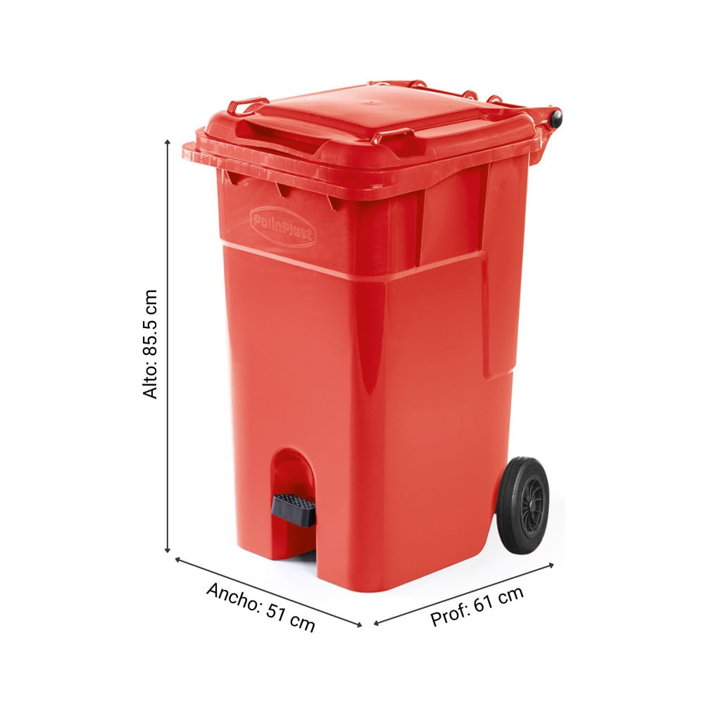 Tacho con pedal y ruedas N° 120 Rojo Polinplast - Promart