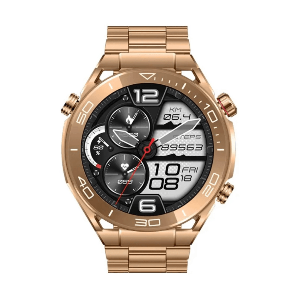 Pack Smartwatch HW5 Ultimate Dorado Triple Correa Amoled y Audífonos F9 ...