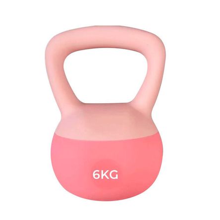 Pesa Rusa Kettlebell Fit.365 6kg Base Suave Rosa - Promart