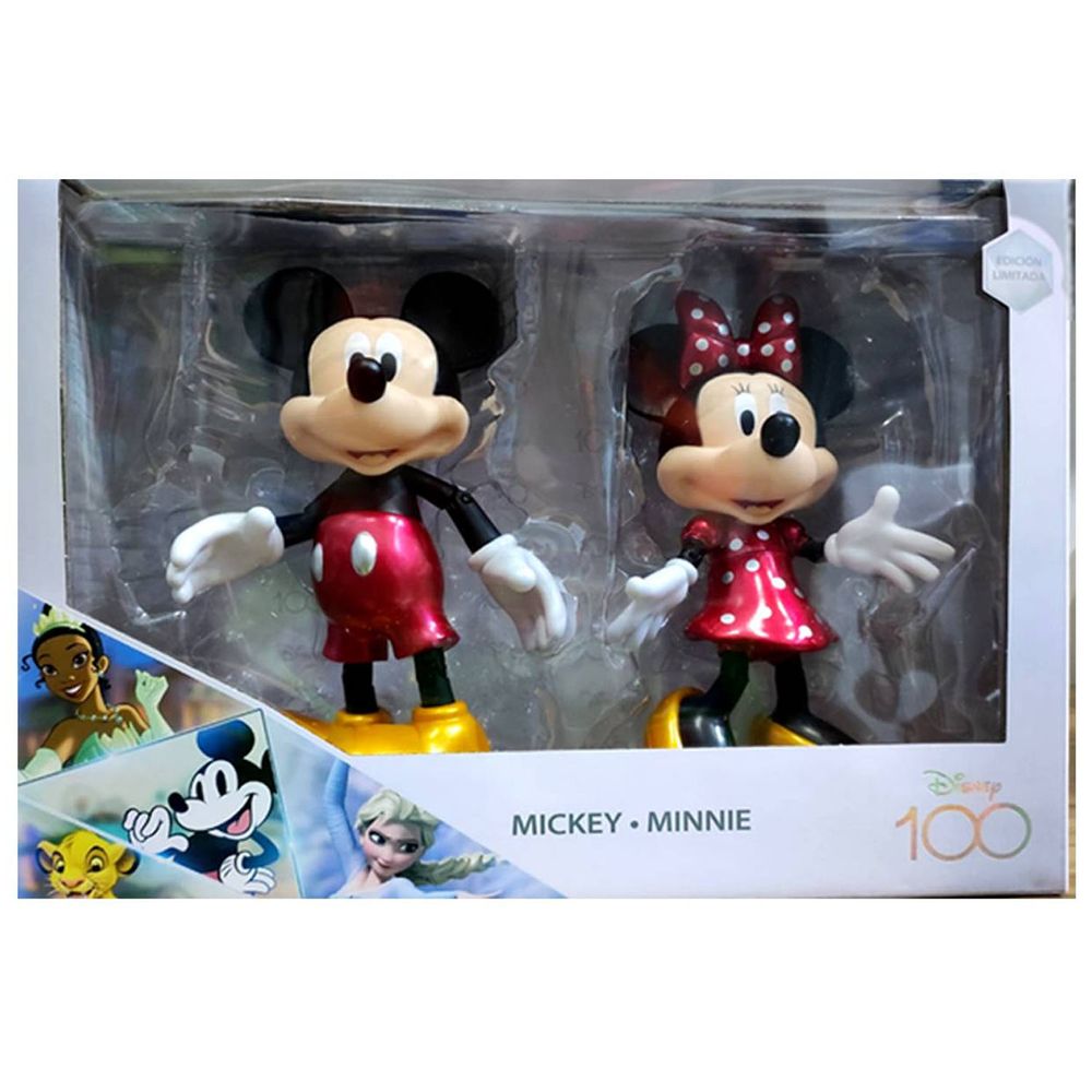 Set de Figuras Articulables Mickey Mouse y Minnie Mouse - Promart