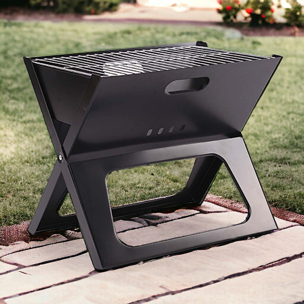 Parrilla Plegable Portátil 46x44cm Negro Orange - Promart