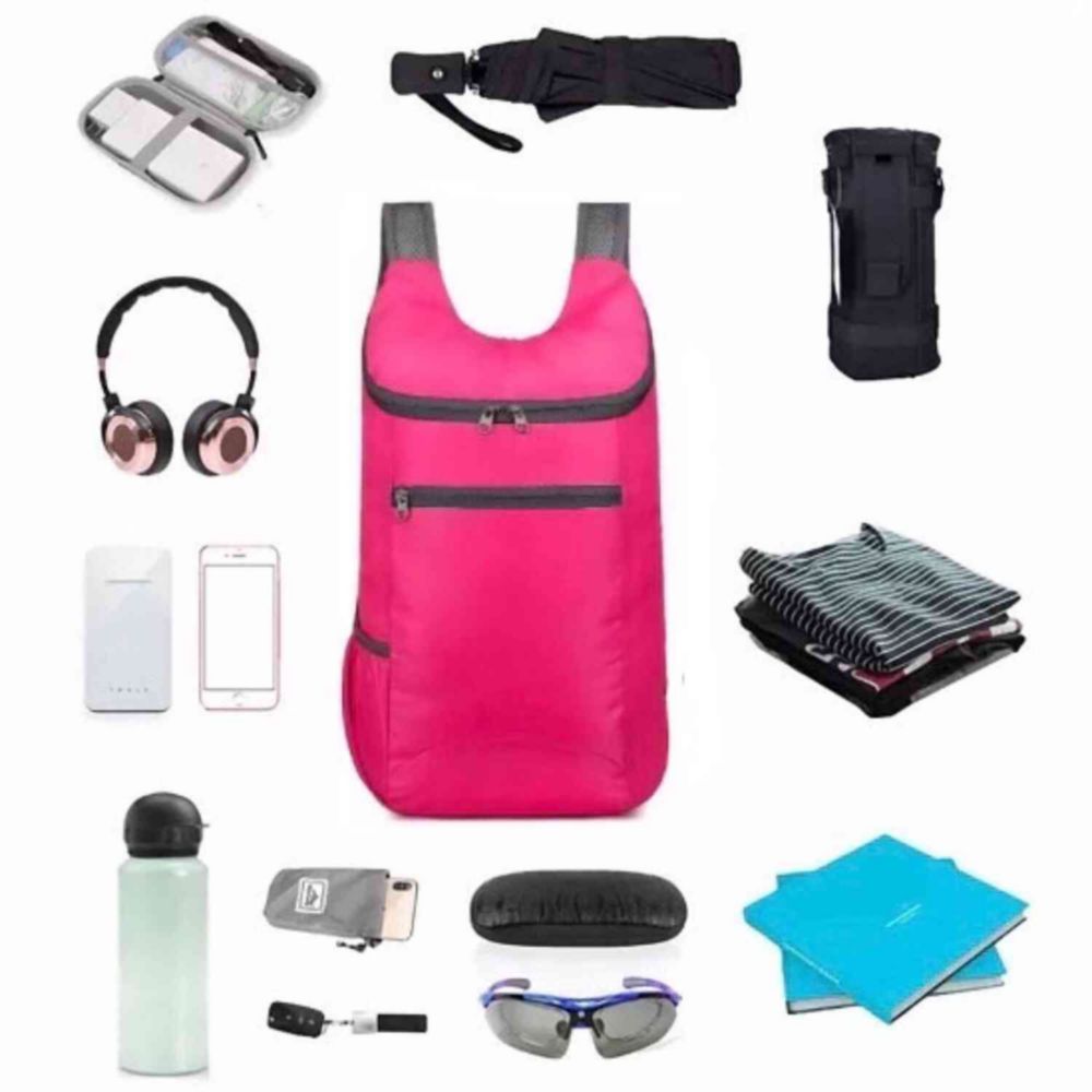 Mochila Impermeable Plegable Cool Bags Rosado - Promart