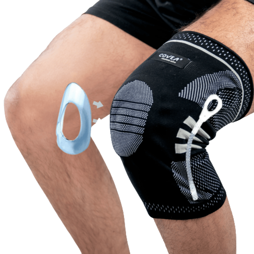 Rodillera con Gel, Varillas y Banda de Ajuste Talla S COVER - Promart