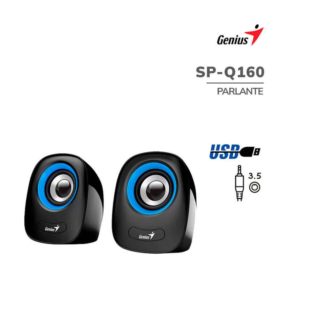 Parlante Genius Sp Q160 Usb Azul - Promart