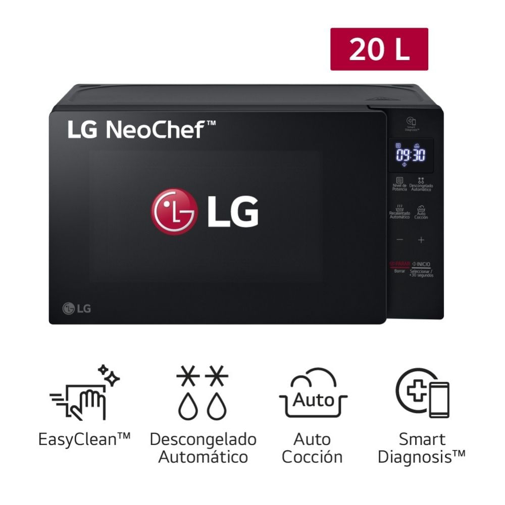 Horno microondas Ms2032gas 20l Negro Lg - Promart