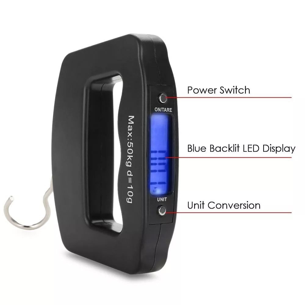 Balanza de Mano Digital Lcd 10g - 50kg Bascula Profesional Maletas ...