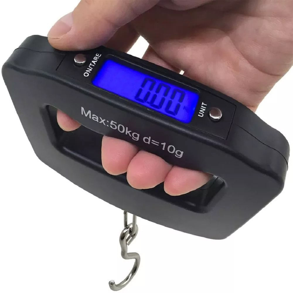 Balanza de Mano Digital Lcd 10g - 50kg Bascula Profesional Maletas ...
