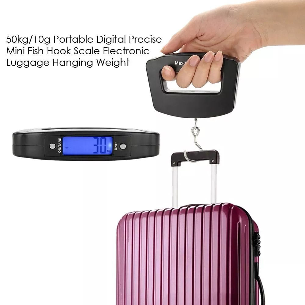 Balanza de Mano Digital Lcd 10g - 50kg Bascula Profesional Maletas ...