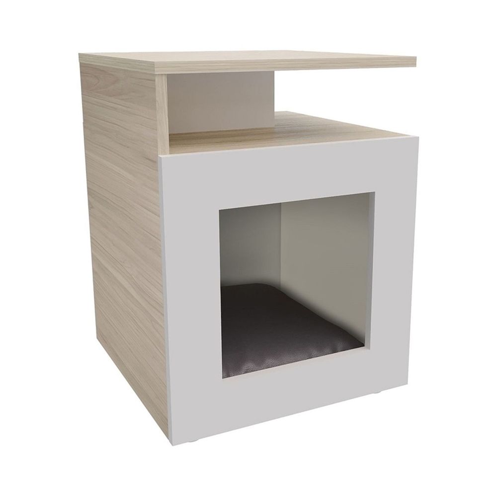 Casa para Mascota Velador Daisy Ventitas Home Manzano y Blanco - Promart