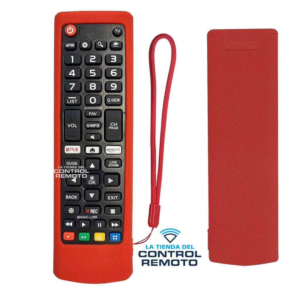 Control Lg Original Akb76040303 + Funda Rojo - Promart