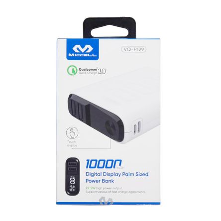 Batería + cargador Miccell Powerbank 10 000 Mah - Promart