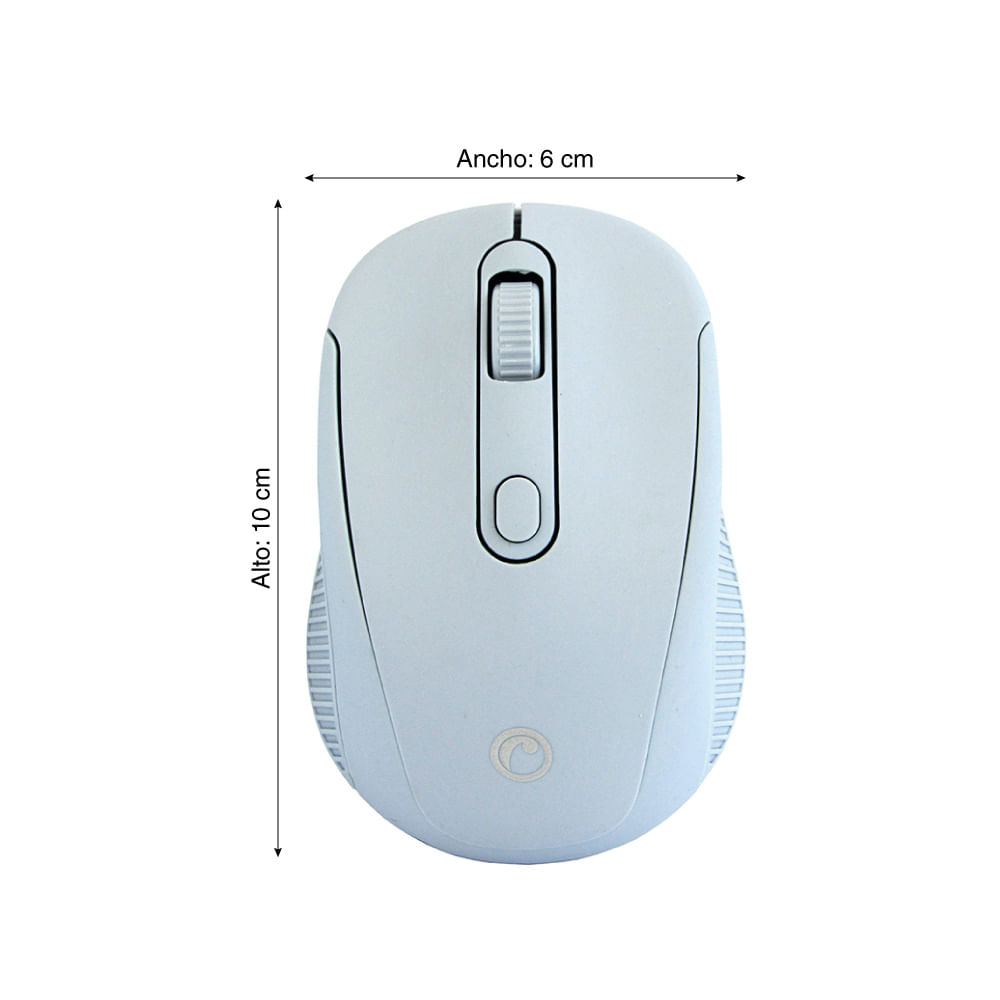 Mouse inalámbrico 223 con pilas Gris Fiddler - Promart
