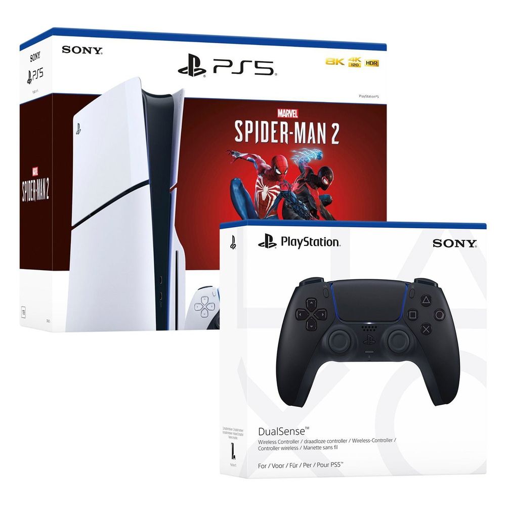 Consola Ps5 Slim Bundle Spiderman 2 + Mando Ps5 Negro - Promart