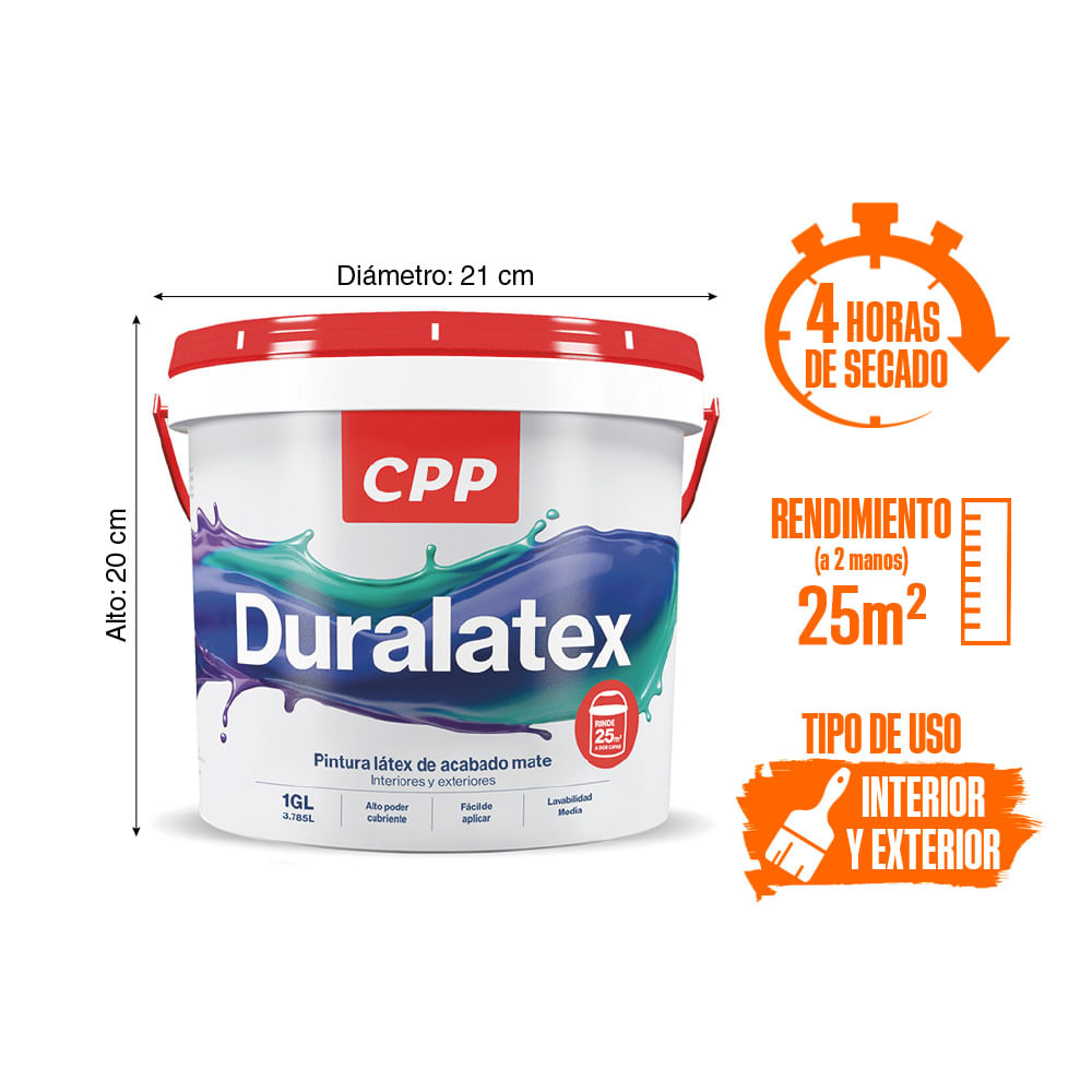 Duralatex CPP Blanco 1 galón | Promart.pe - Promart