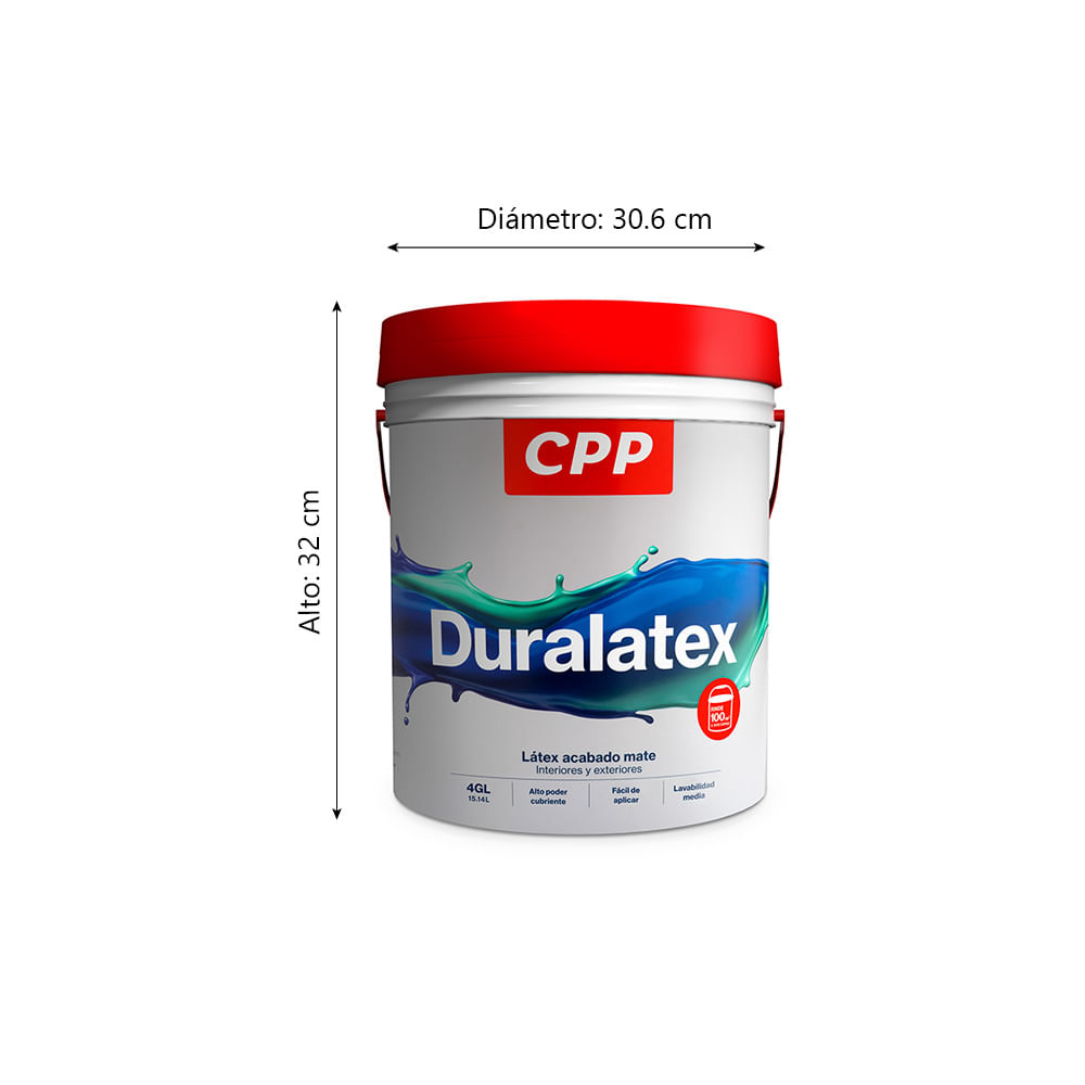 Duralatex CPP Blanco 4 galones - Promart