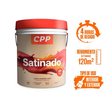 Satinado CPP Blanco 4 galones - Promart