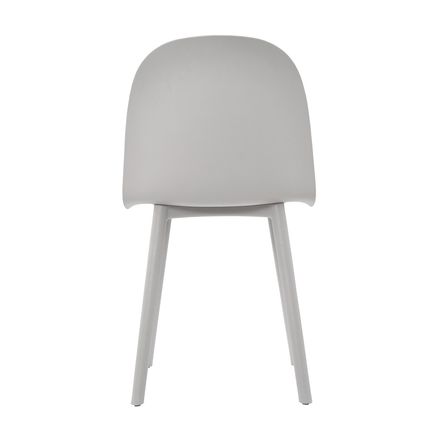 Silla de Diseño Decorativo Lucca Polipropileno Gris Bonno - Promart