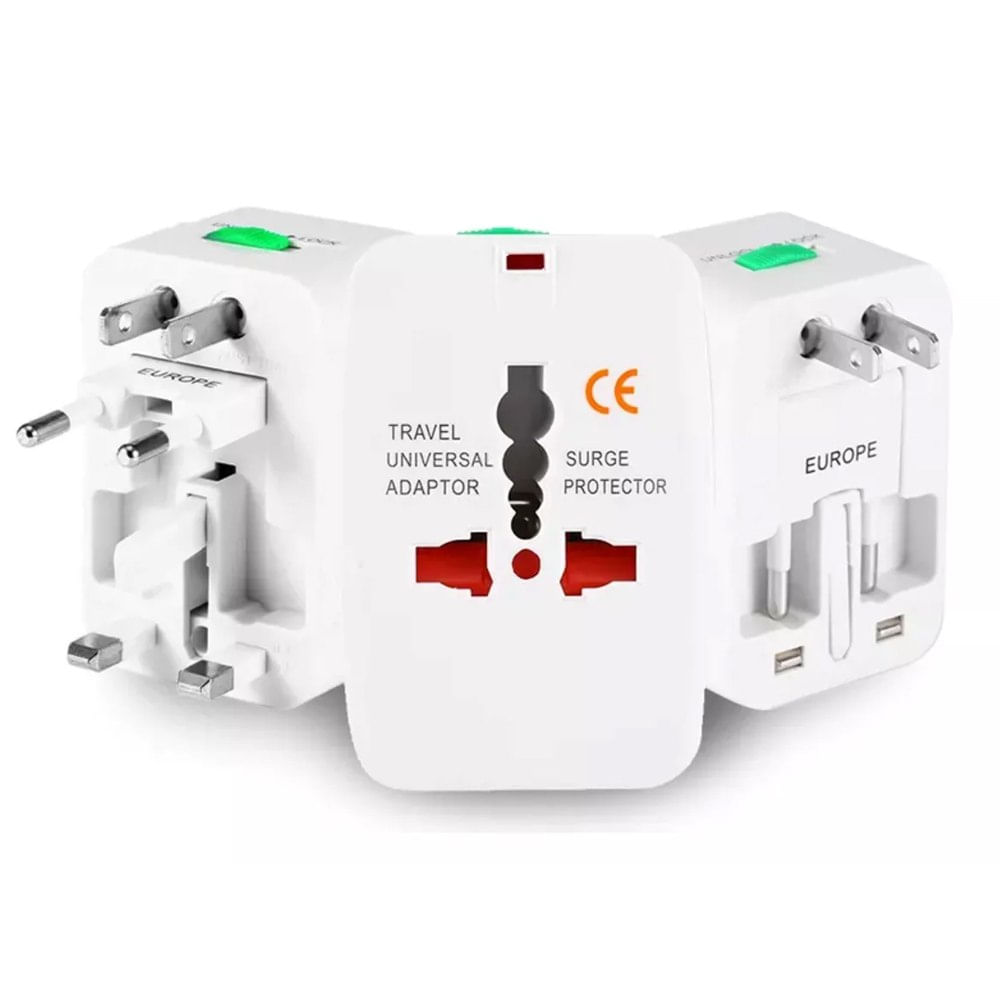 Adaptador Internacional Enchufe Universal Viajero 110v 220v Todo en 1 ...