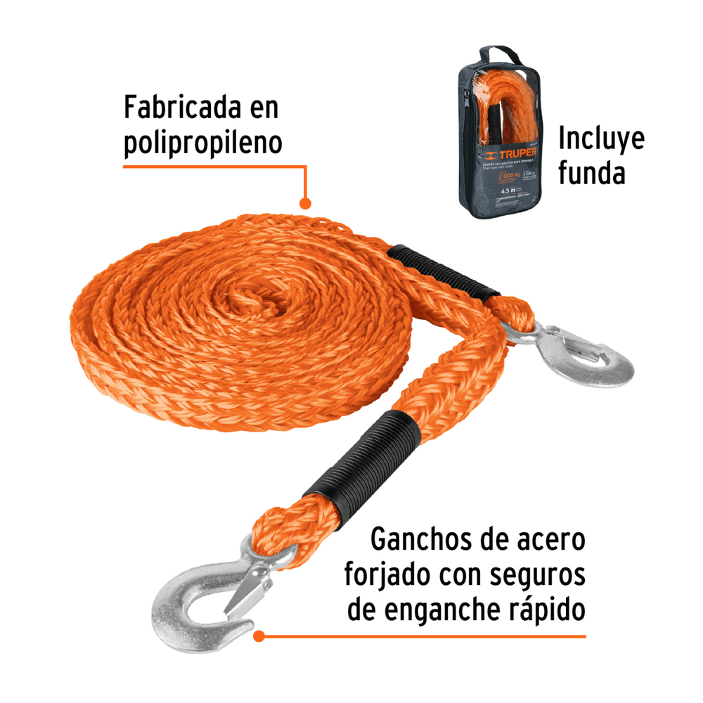 Soga Remolque Ganchos 7 8 Pulgadas x 4.5 m | Promart.pe - Promart