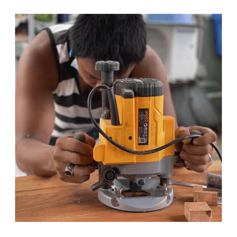 Ruteadora Electrica Industrial 2200W Ingco RT22008 - Promart