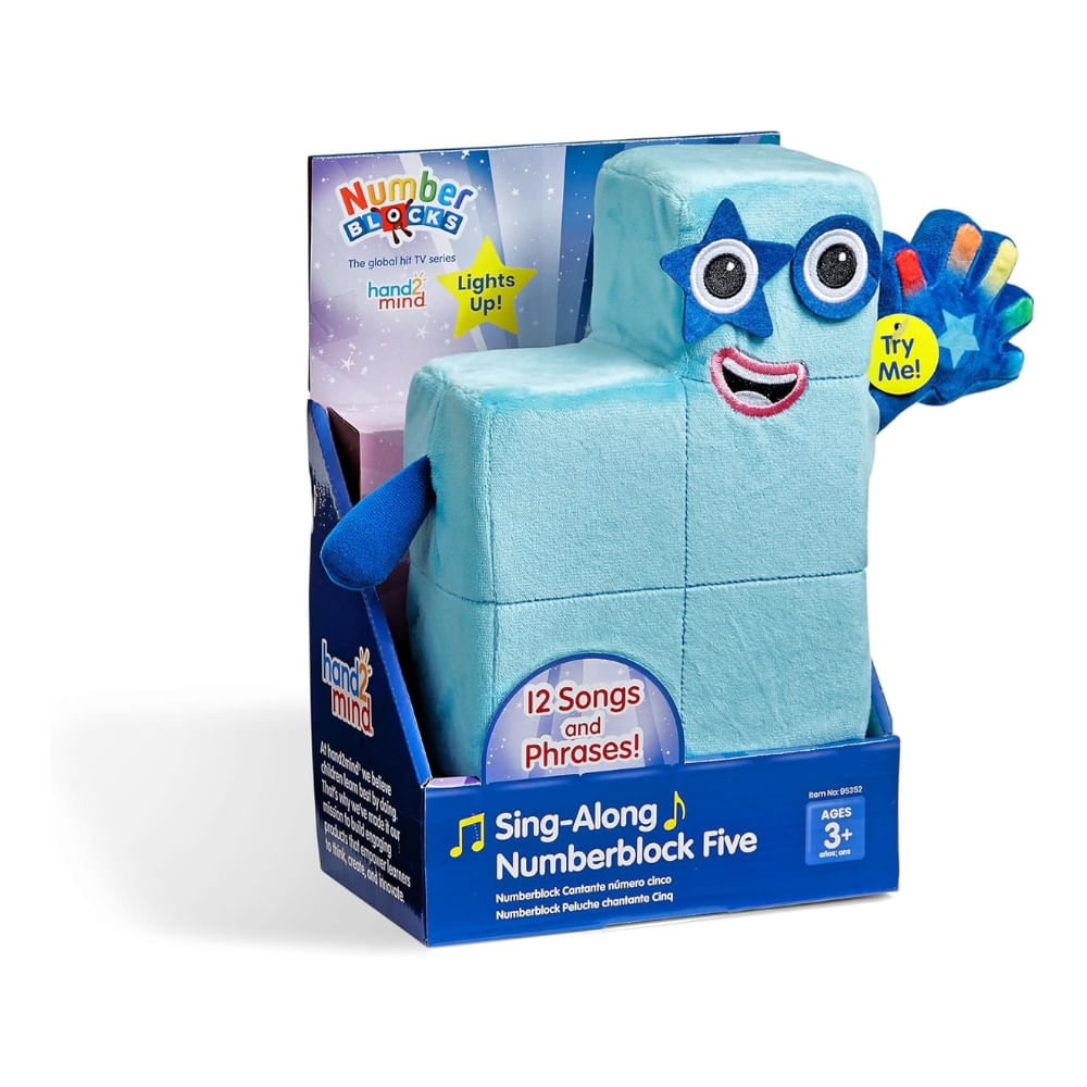 Peluche Juguete Musical Numero Cinco Number Blocks Hand2Mind - Promart