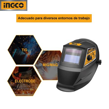 Casco para Soldar Automático Fotosensible Ingco AHM008 - Promart
