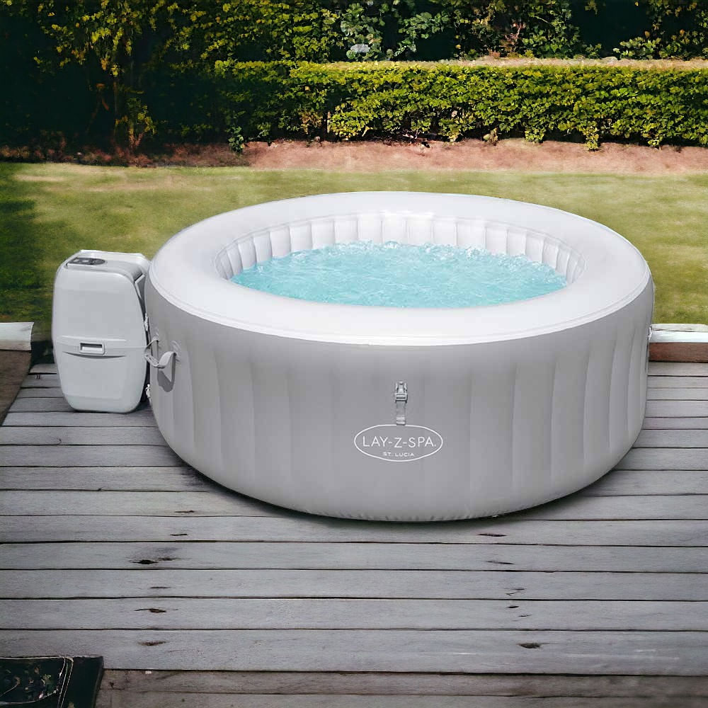 Jacuzzi Circular Bestway Santa Lucia 605L 170x170x66cm Gris - Promart