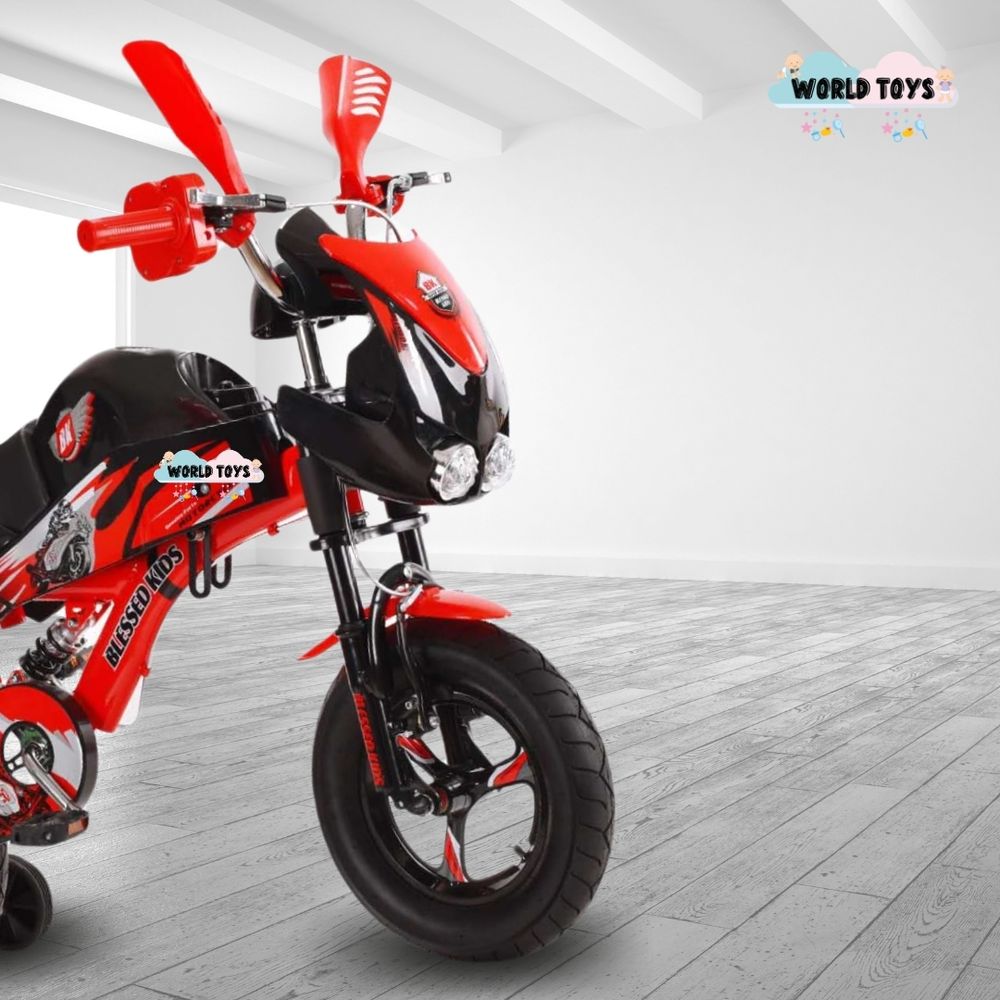 Bici Moto para Niño Aro 12 Kingdom Furious Monster Rojo - Promart