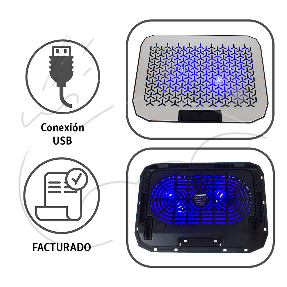 Cooler Para Laptop Aluminio Cybercool Ha-80 | Promart.pe - Promart