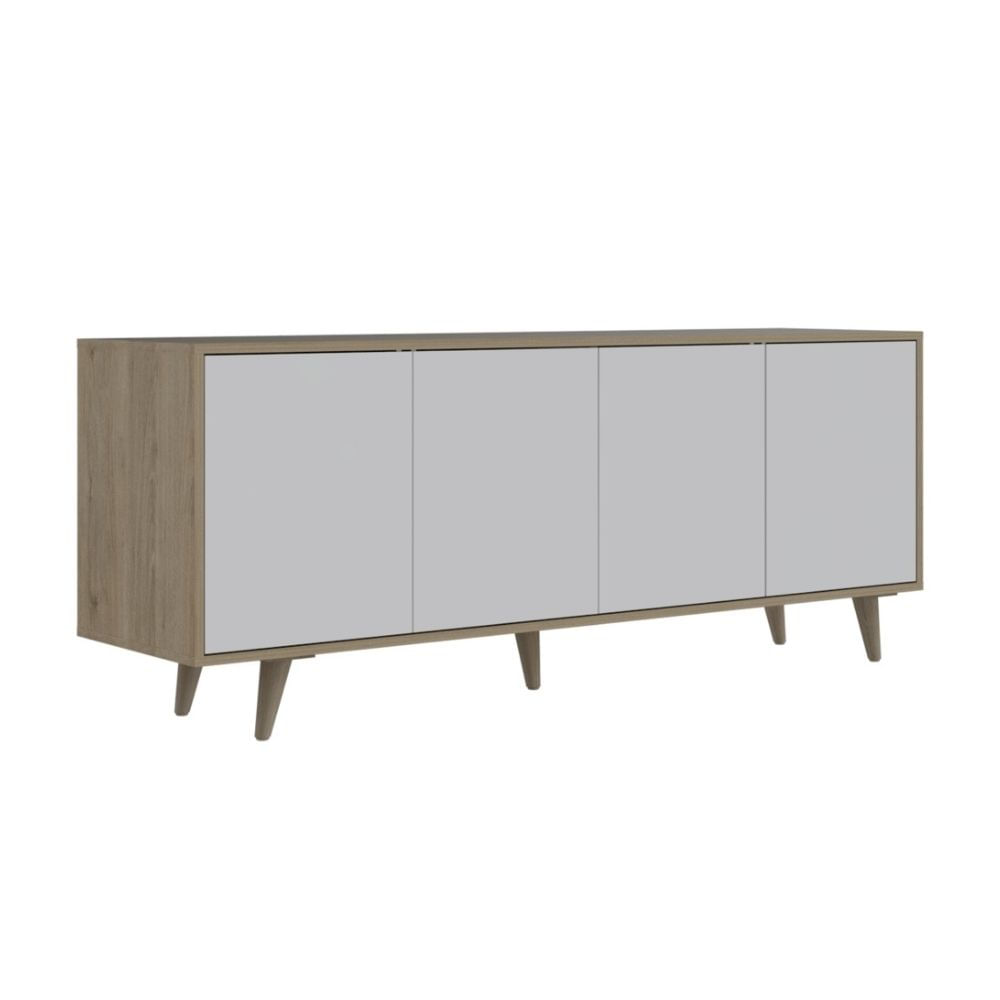 Mesa para TV 50" Bora Melamina Rovere/Blanco Tuhome - Promart