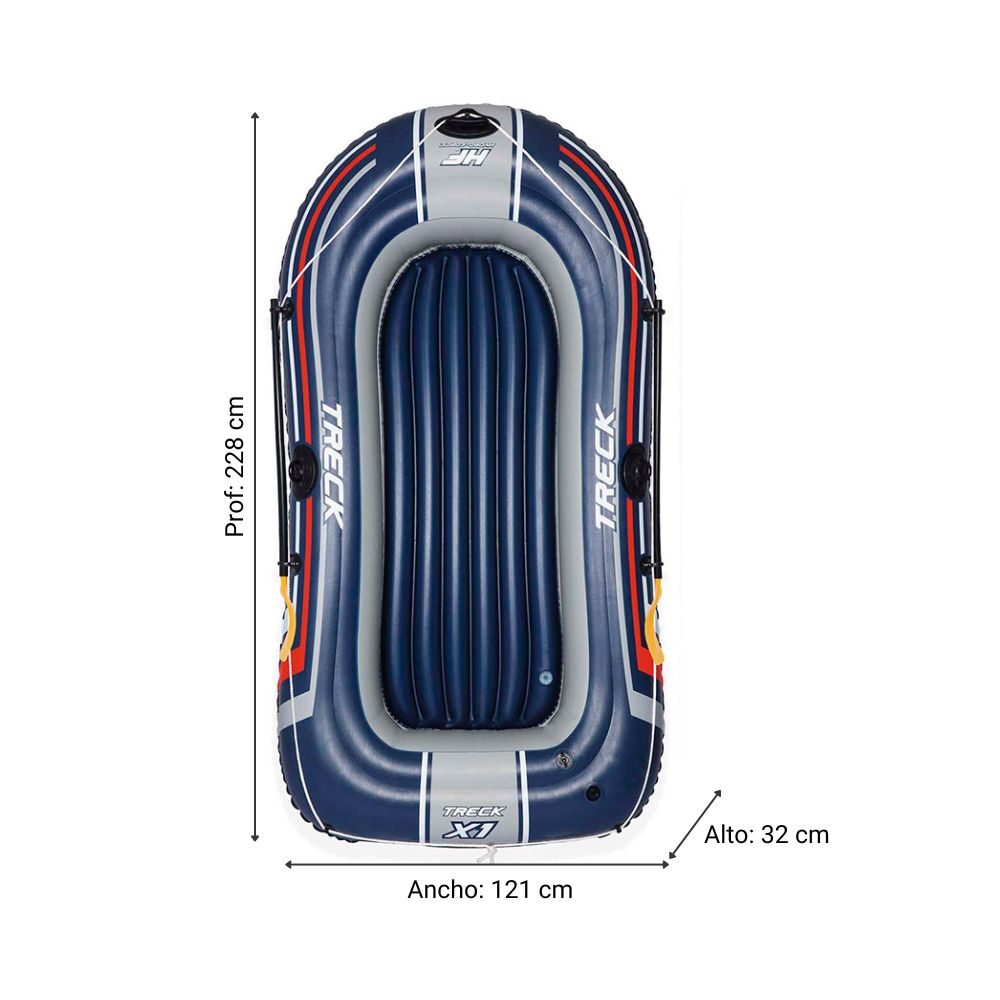 Bote inflable Raft Hydro Force 2.28m Bestway - Promart