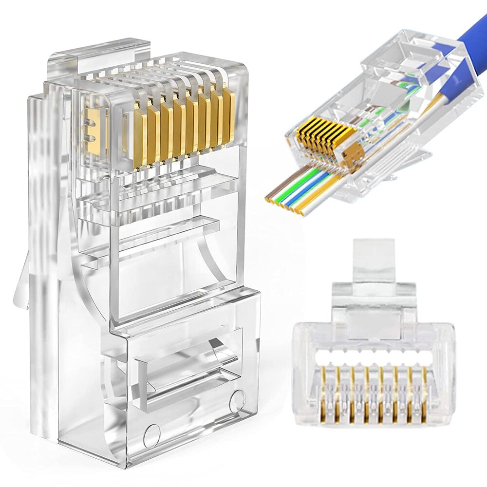 Conector RJ45 CAT6 Pass Through Cable Pasante | Promart.pe - Promart