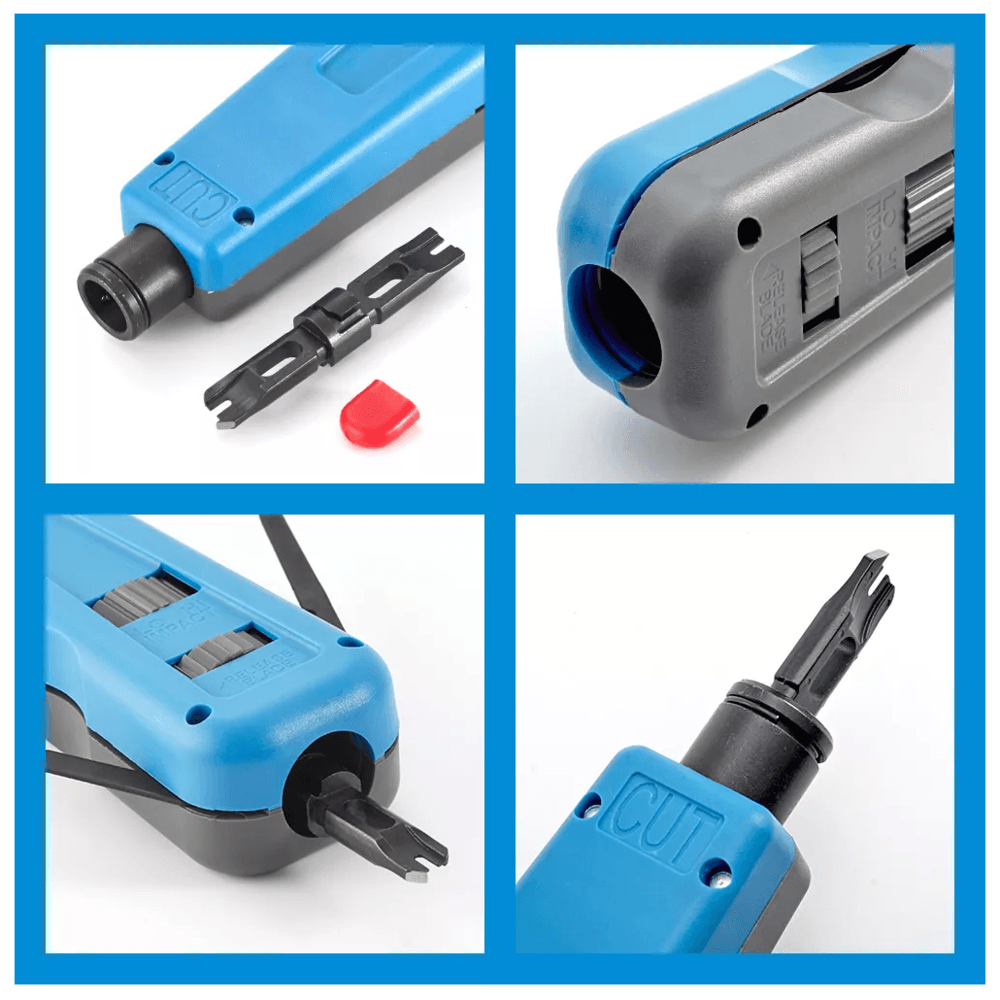 Ponchadora Herramienta de Impacto Punch Down Tool con Terminaciones 110 ...