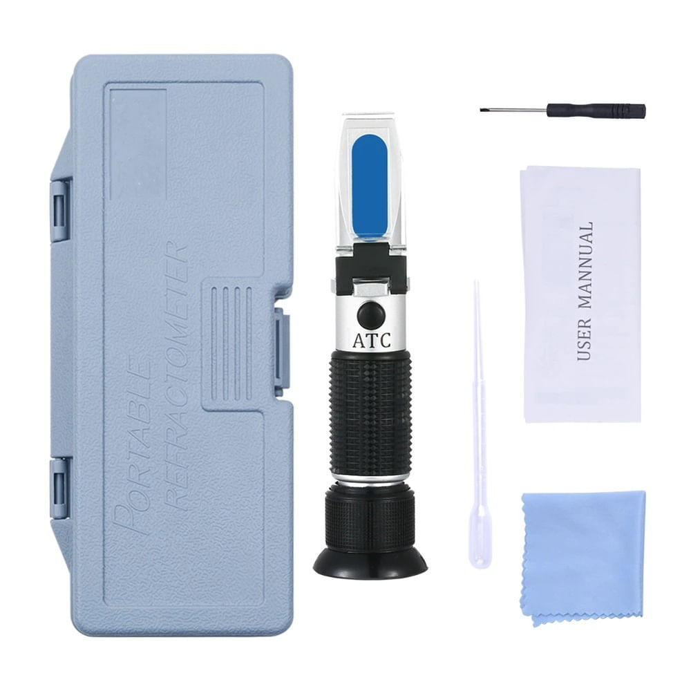 Refractómetro ATC 28-62% Brix Mermelada Almíbar Zumo Salsas - Promart