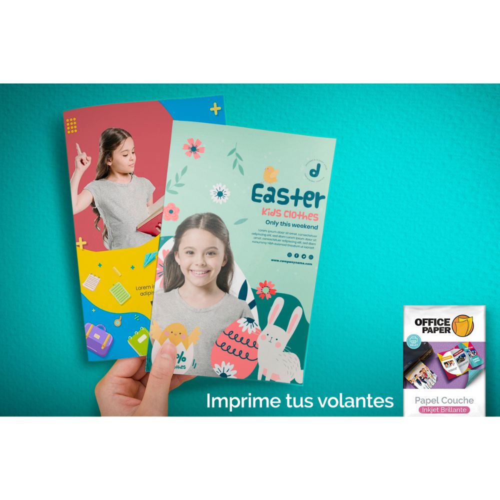 Papel Couche Office Paper Brillante Inkjet 120g por 10 Hojas A4 ...