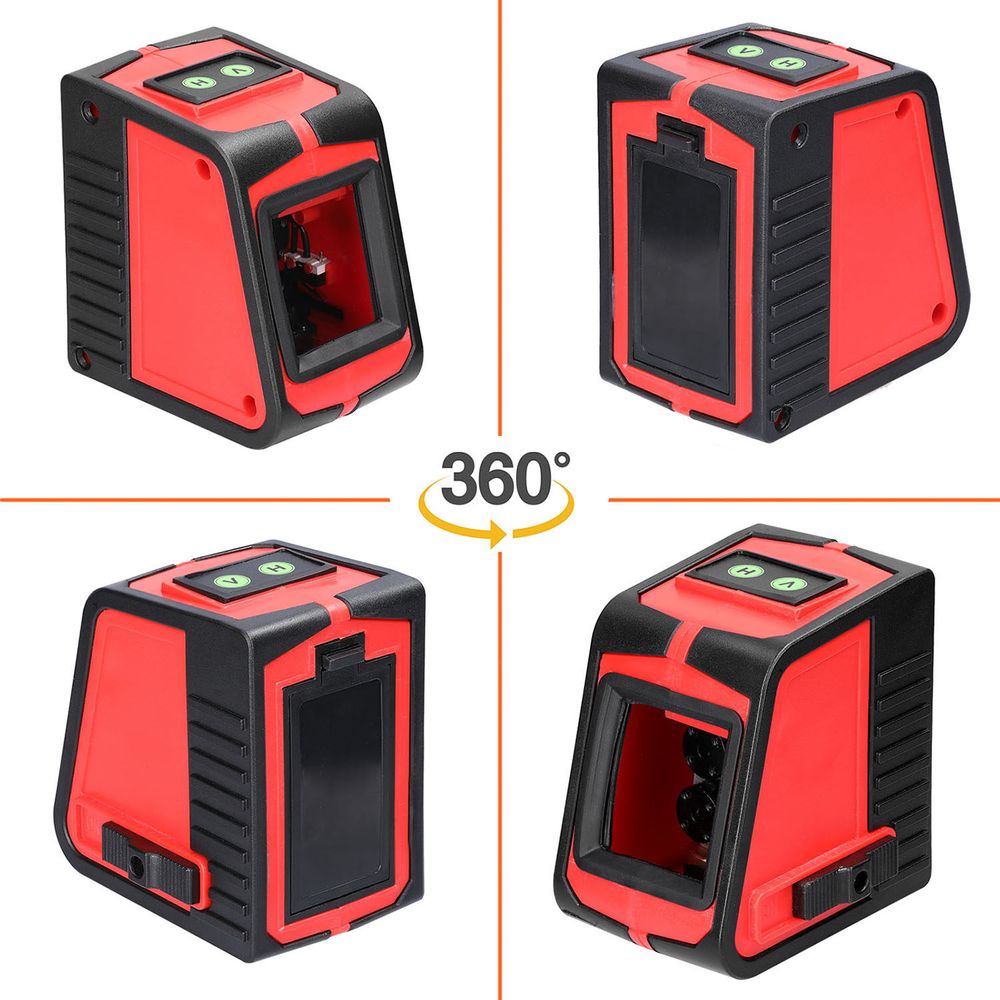 Mini Nivel Láser Infrarrojo Portátil Luz Verde 2 Líneas Rojas - Promart