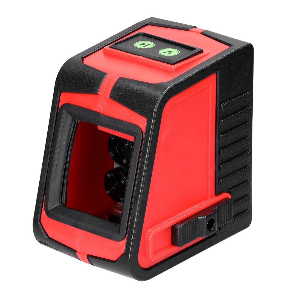 Mini Nivel Láser Infrarrojo Portátil Luz Verde 2 Líneas Rojas - Promart