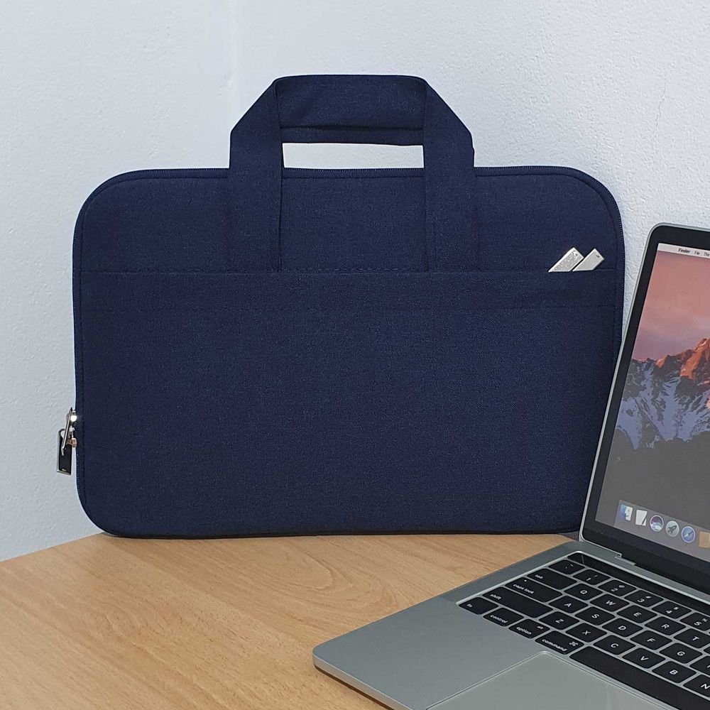 Funda de Laptop Qullayki Sergio 13 Pulgadas Azul Marino - Promart