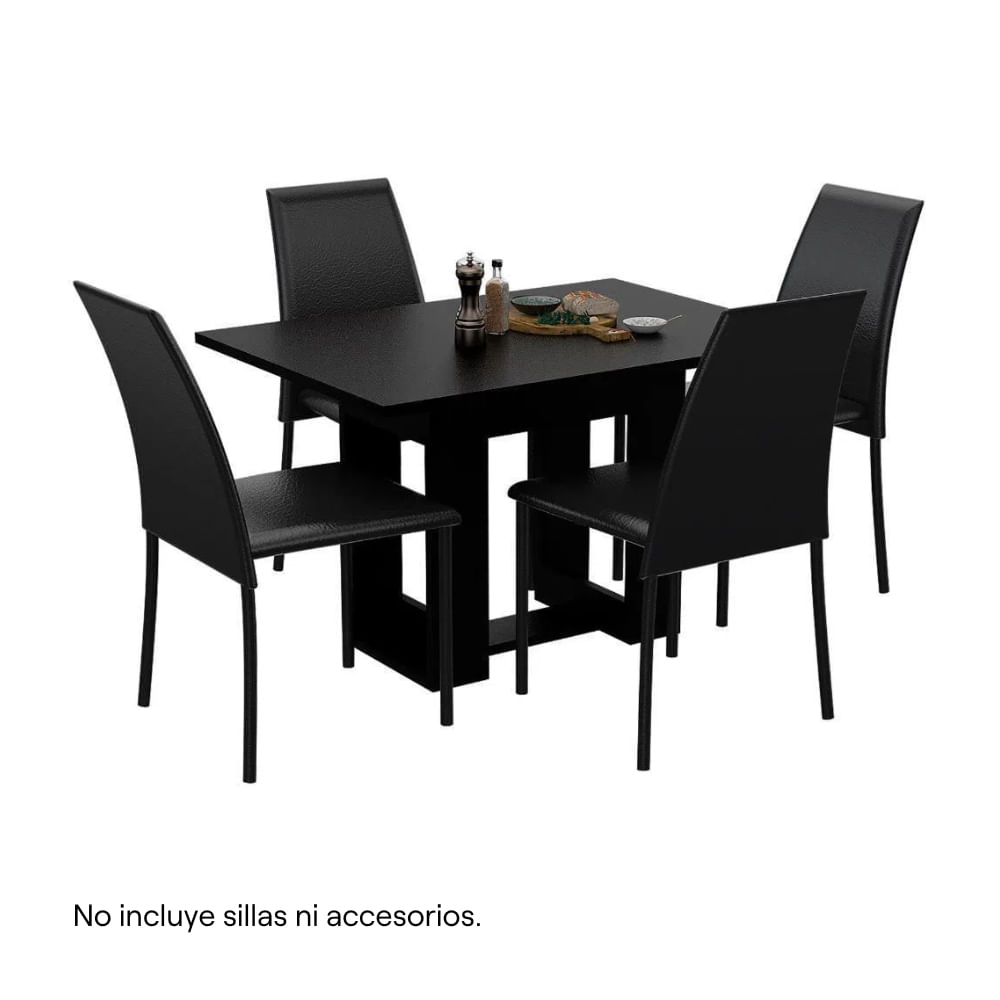 Mesa comedor Volterra 120 Negro Amaderado - Promart