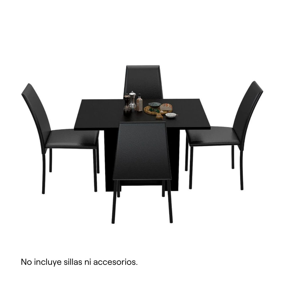 Mesa comedor Volterra 120 Negro Amaderado - Promart