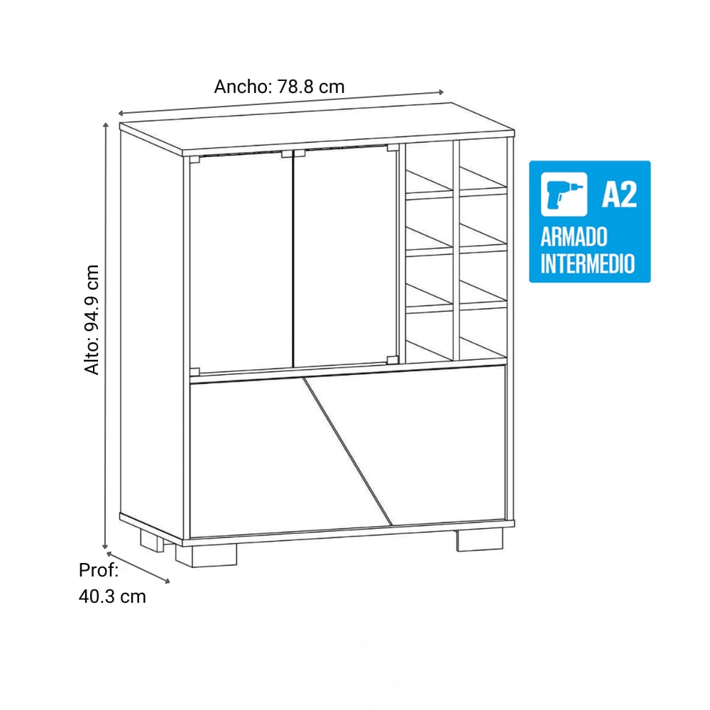 Bar Fraktal color Habano Tuhome - Promart