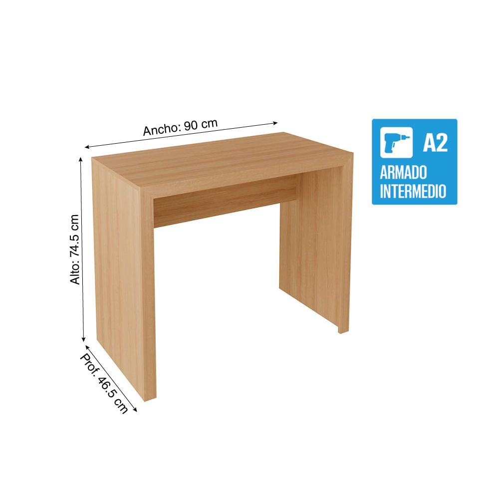 Escritorio Dublin Melamina Almendra Bonno - Promart